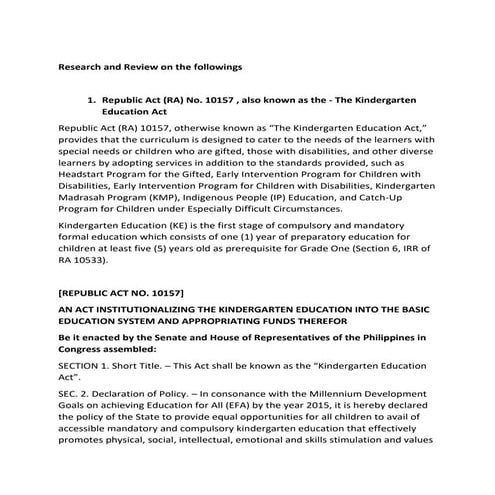 Republic act 10533 presentation | PPTX