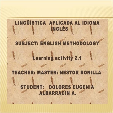 Activity 2.1 english methodology | PPT