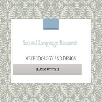 Activity 2.1 project design | PPT