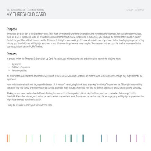 3.0 My Threshold Card | PDF