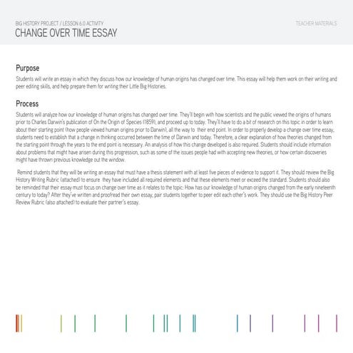 6.X Change Over Time Essay | PDF