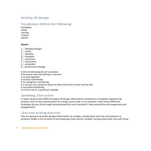 Activity 20 design | PDF