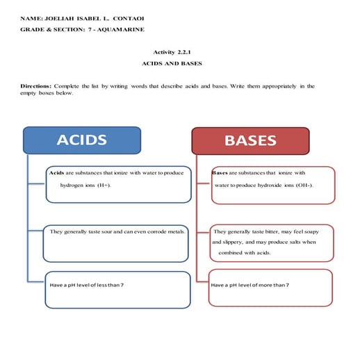 Activity 2 2_1_acids_and_bases (1) | DOCX | Chemistry | Science