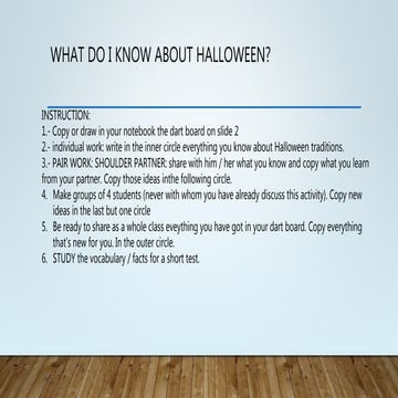 HALLOWEEN VOCABULARY | PPTX