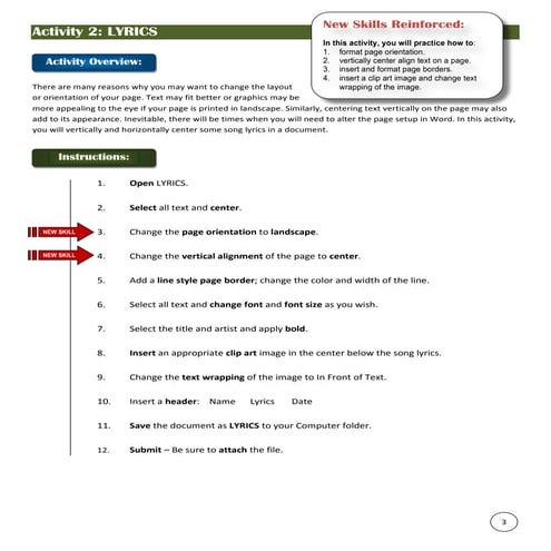 Activity 2 lyrics | PDF