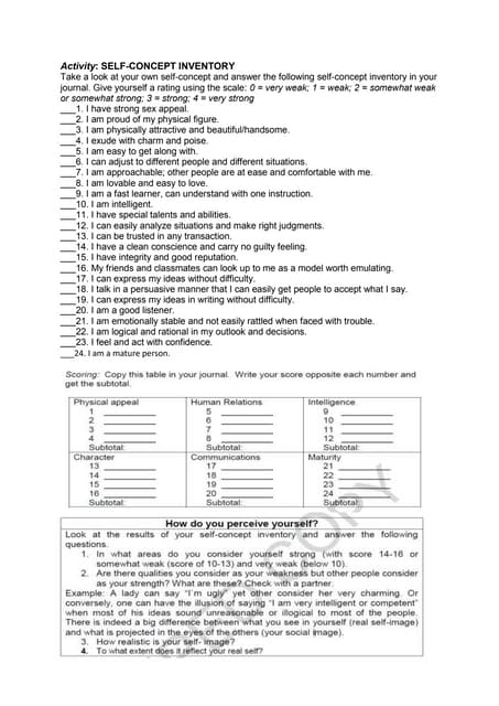 Module 1: Personal Development | PPTX | Educational Assessment | Education