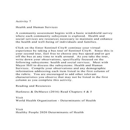Activity 7Health and Human Services A community assessme.docx