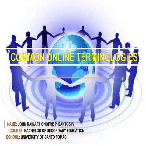 COMMON ONLINE TERMINOLOGIES | PPTX