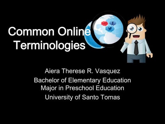 Common Online Terminologies | PPT
