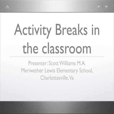 Activity break presentation | PDF | Homework and Study | Education