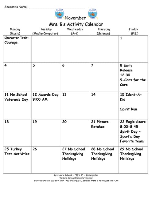 Specials schedule | PPT