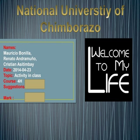 Activity class | PPT