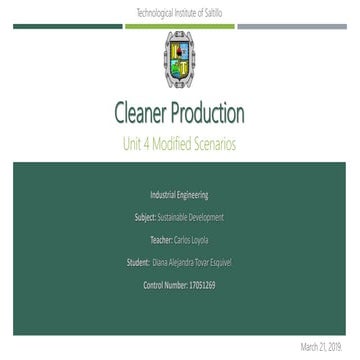 Activity Cleaner Production | PPTX