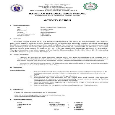 Teachers' Day Script 2016 (macunay) | DOCX