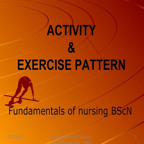 Activityexercisepattern | PPT