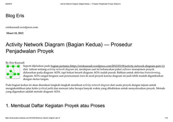Manajemen proyek network.ppt