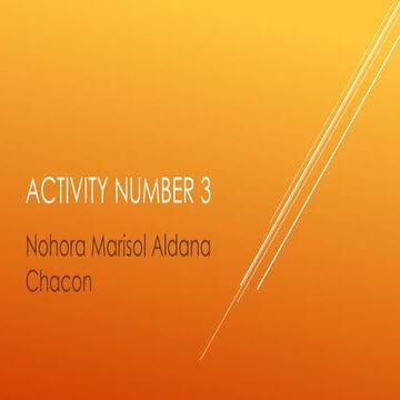 Activity number 3 | PPTX