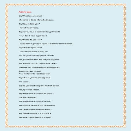 Activity one | DOCX