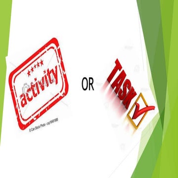 Activity or task | PPTX