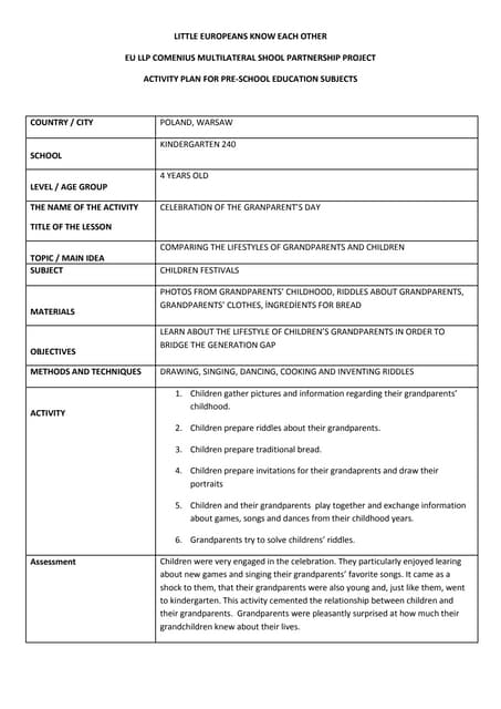 Activity plan (1)Wishes celebration | PDF