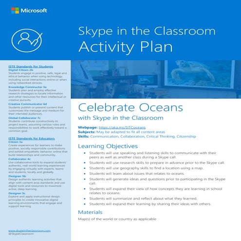 Activity plan oceans month (1) | PDF