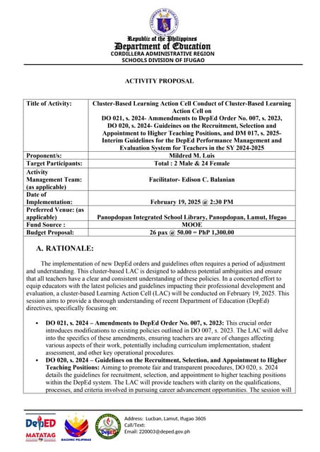 Activity Completion Report Template 1docx