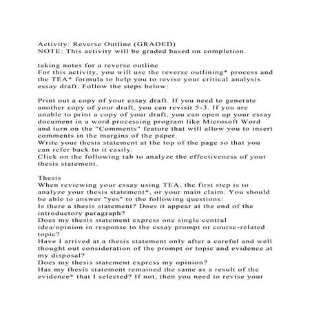 Activity Reverse Outline (GRADED)NOTE This activity will be gr.docx