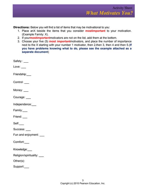 What Motivates You | DOCX