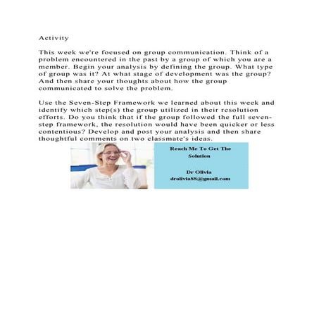 Activity This week were focused on group communication. Think o.docx