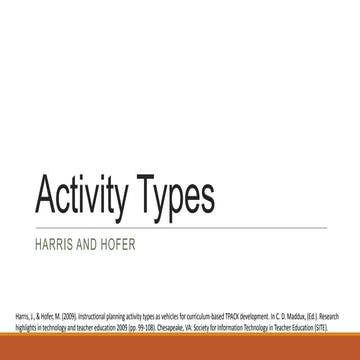 Activity Types | PPT
