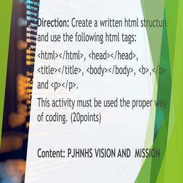 Activity for Web Design***************** | PPT