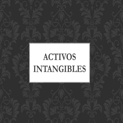 Activos intangibles | PPTX