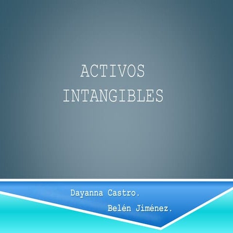 Activos intangibles completo | DOCX