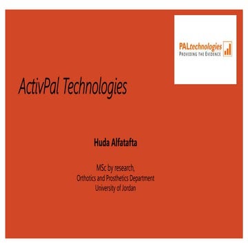 Activ pal technologies | PPTX