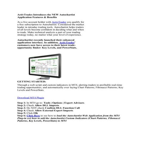 Activ trades introduces the new autochartist | PDF