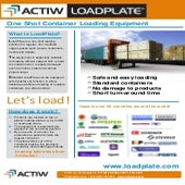 ACTIW LoadPlate container loading equipment