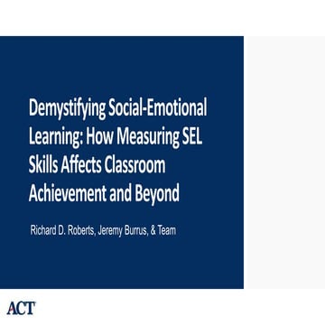 Demystifying Social-Emotional Learning: How Measuring SEL Skills ...