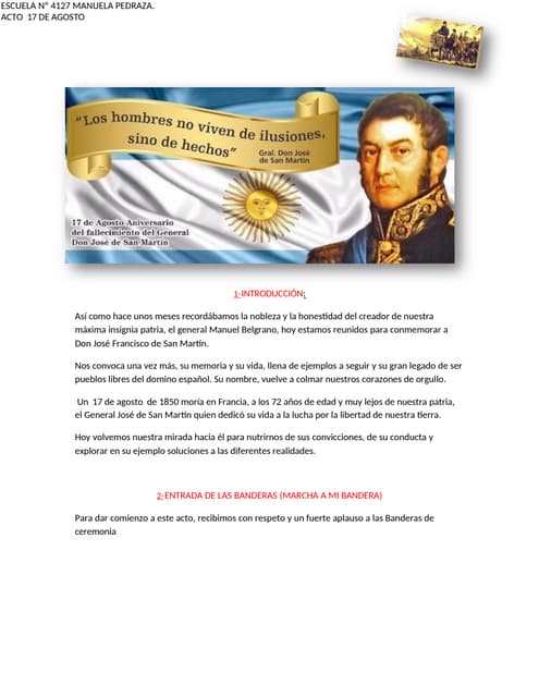 Secuencia didactica san martin | PDF