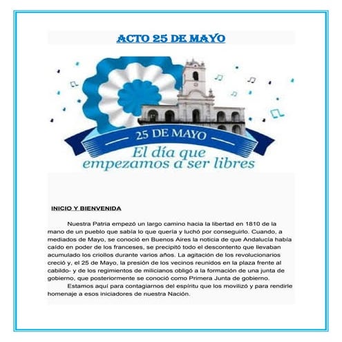 Acto 25 de mayo | DOCX