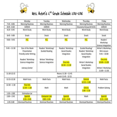 Mc kenna schedule 16 17 | PDF
