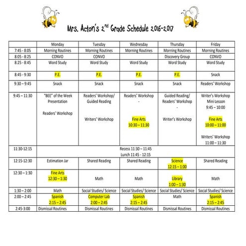Master schedule EES 2017-2018 | PDF
