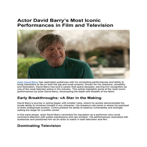 Dave Barry Actor Dave Barry | Looney Tunes Wiki | Fandom