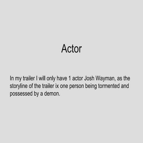 Actors | PPT
