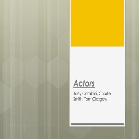 Actors | PPT