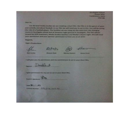 Actors letter | DOCX