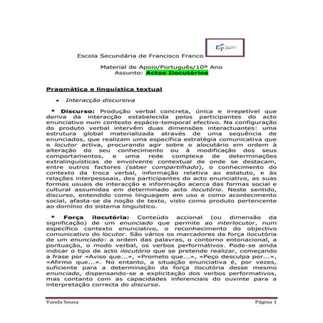 Actos ilocutorios | PDF