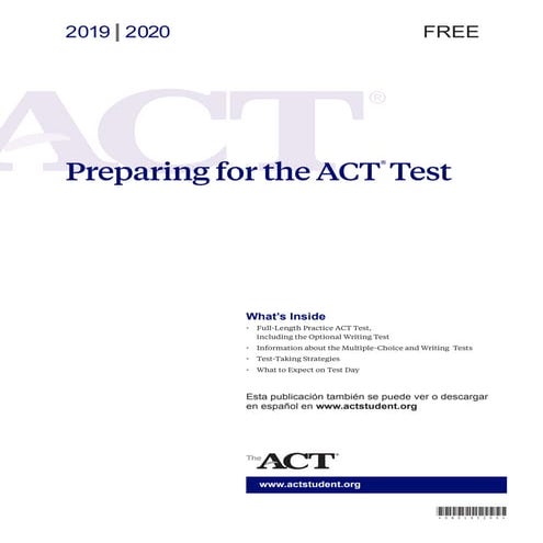 ACT Practice Test 2019 | 2020 | PDF