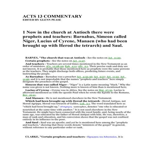Acts 13 commentary | PDF