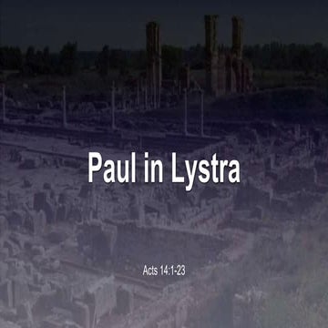 Acts 14.1-14 Paul in Iconium | PPT