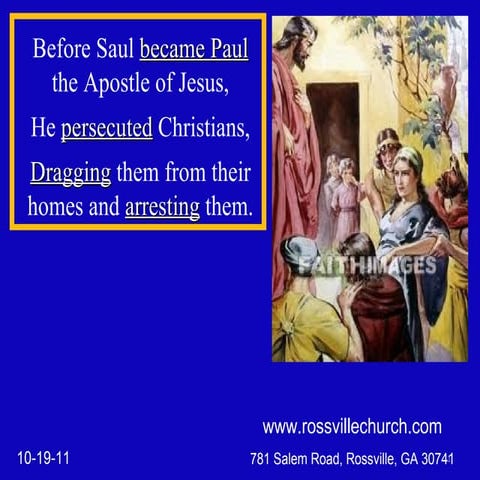 Acts 8a Martyrdom of Stephen | PPT